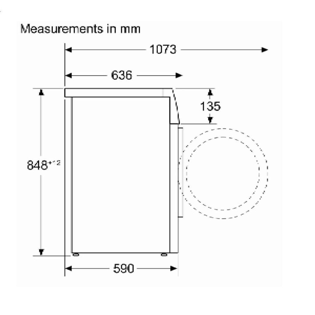 Bosch Series 8 9kg Front Load Washing Machine - Orange Rentals
